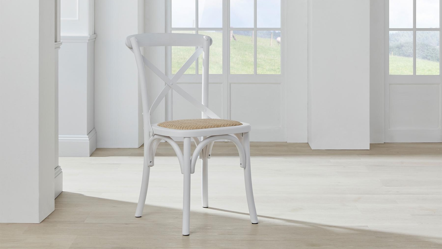 Cafe Dining Chair - White | Domayne