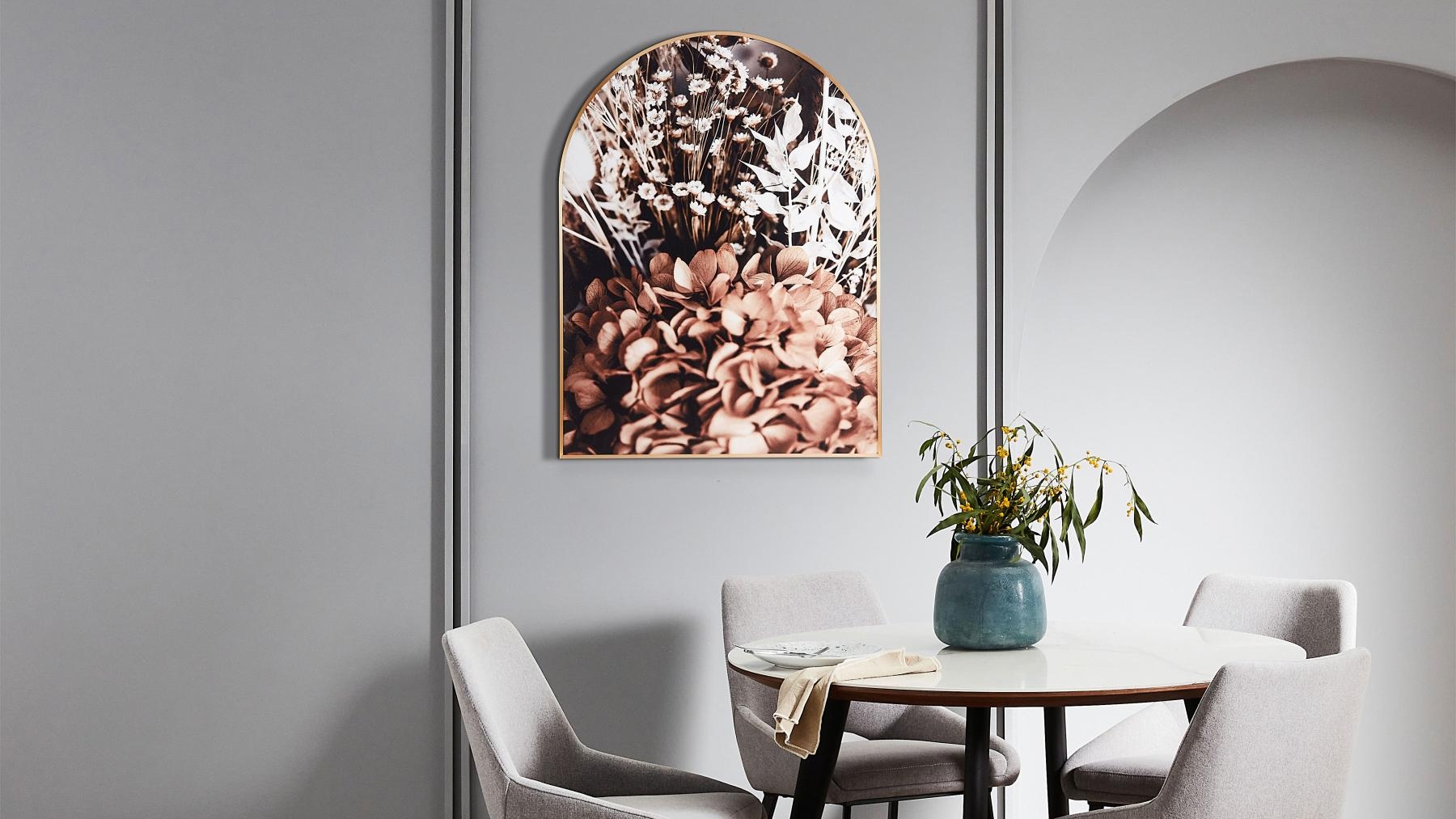 Dahlia Arch Wall Art | Domayne