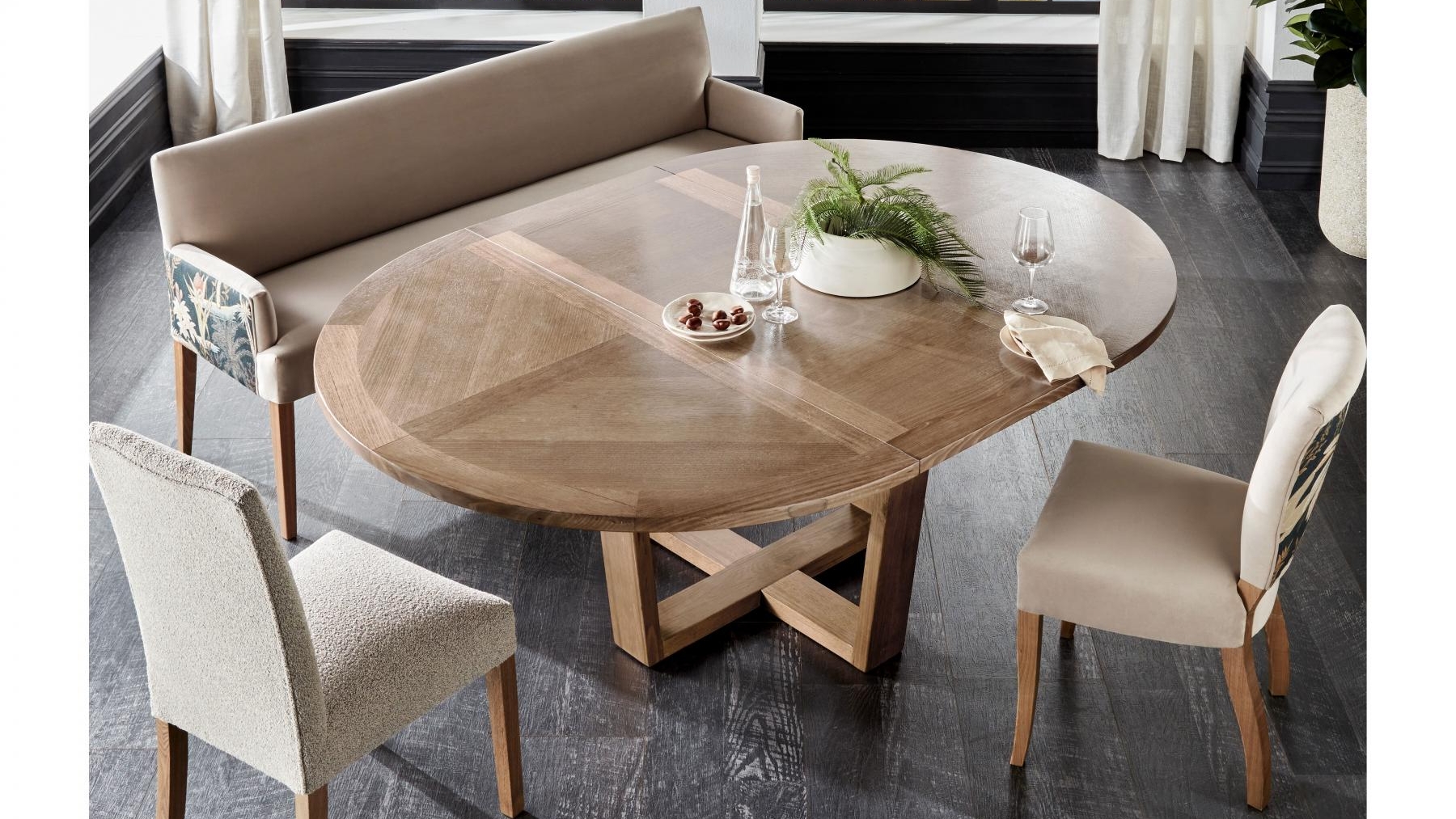 Kalbarri Round Extension Dining Table | Domayne