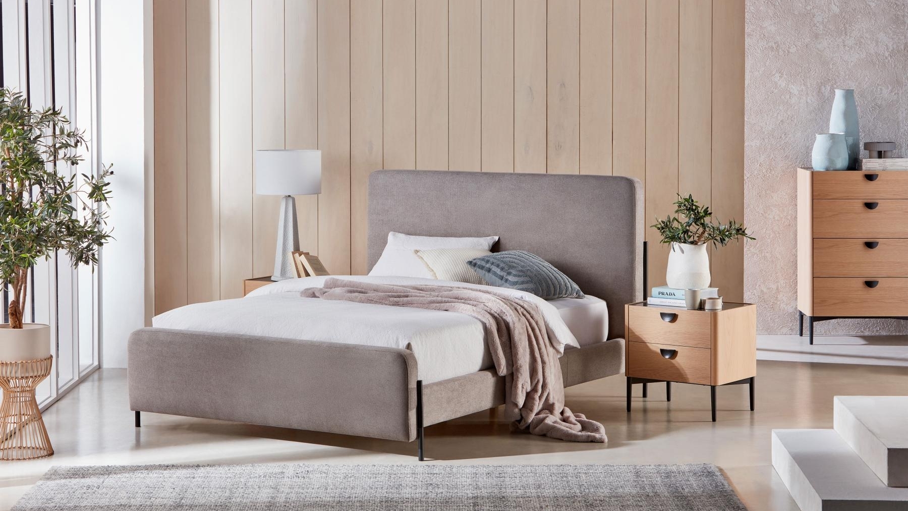 Shape Panel Bed | Domayne