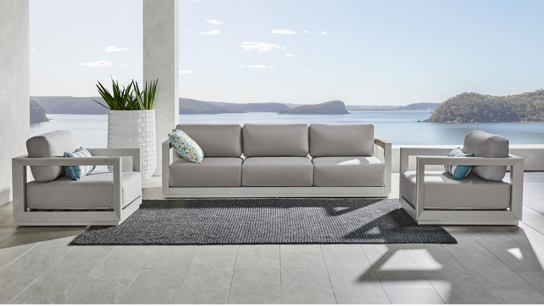 Bellevue 3-Seater Outdoor Lounge | Domayne