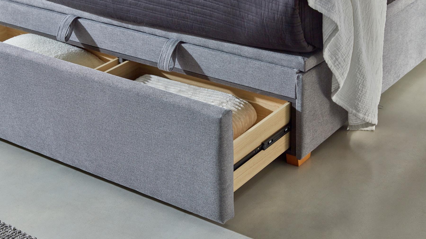 Shape Duo Gaslift Bed | Domayne