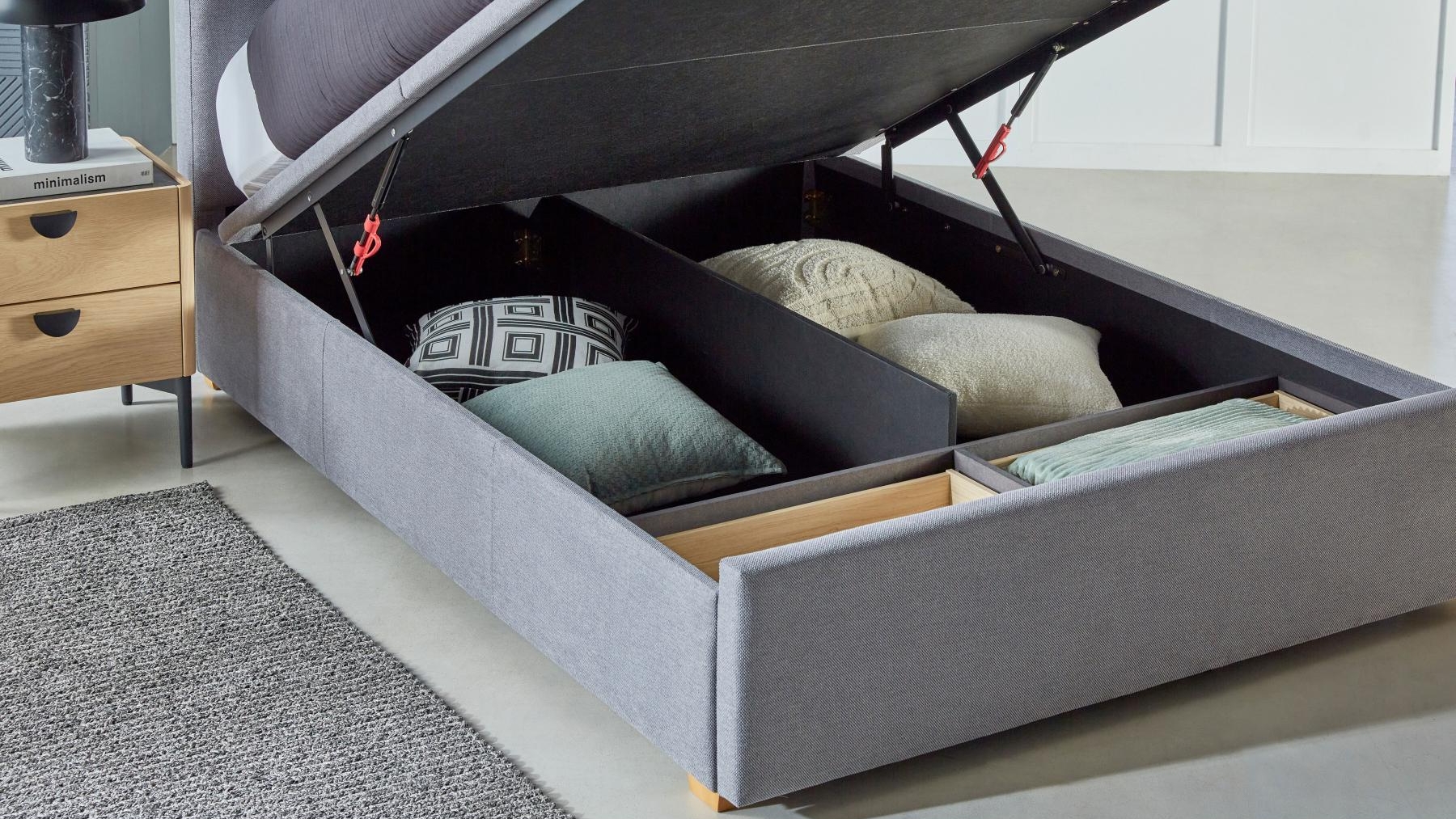 Shape Duo Gaslift Bed | Domayne