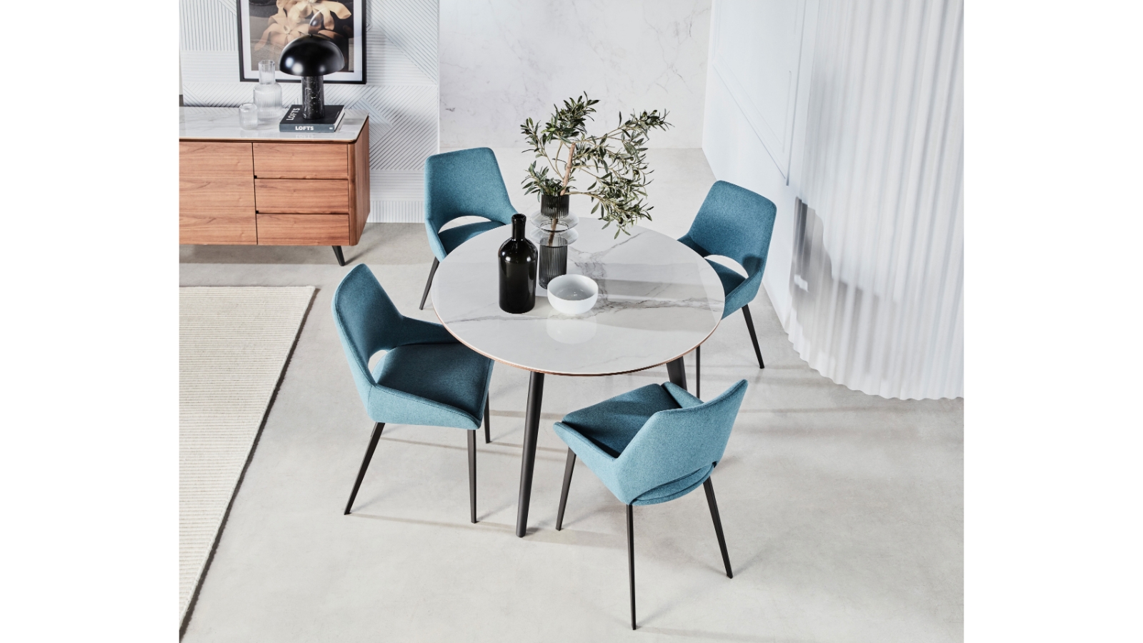 Coco 115cm Round Dining Table | Domayne