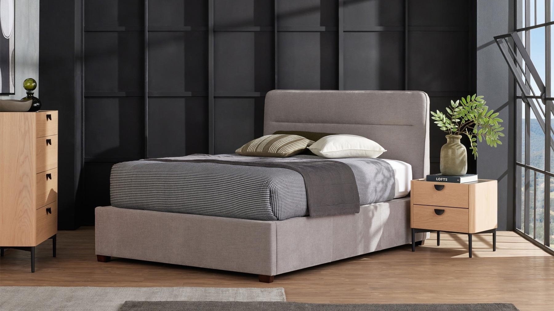 Shape Parallel Gaslift Bed | Domayne