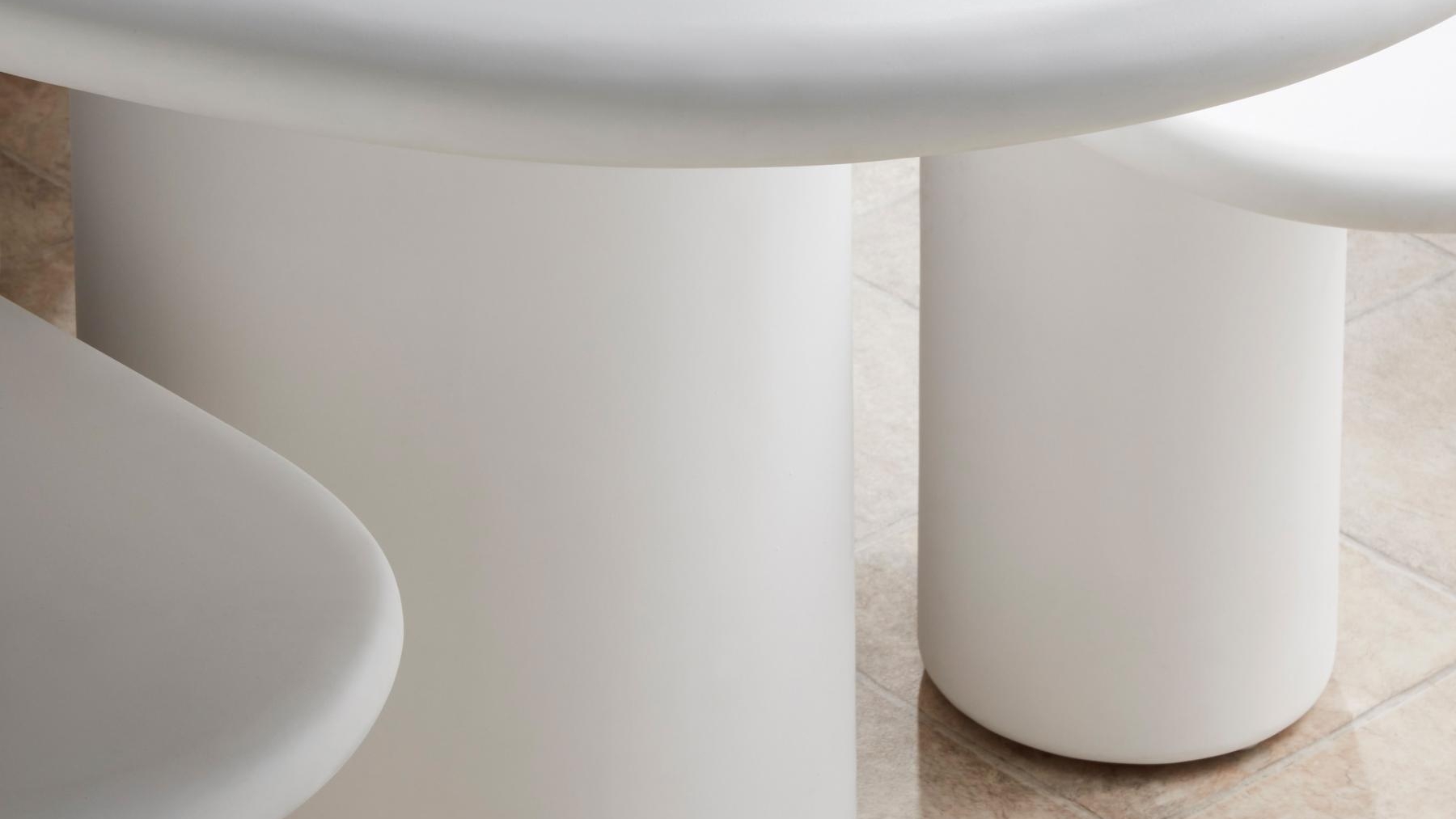 Sascha Outdoor Dining Table - White | Domayne