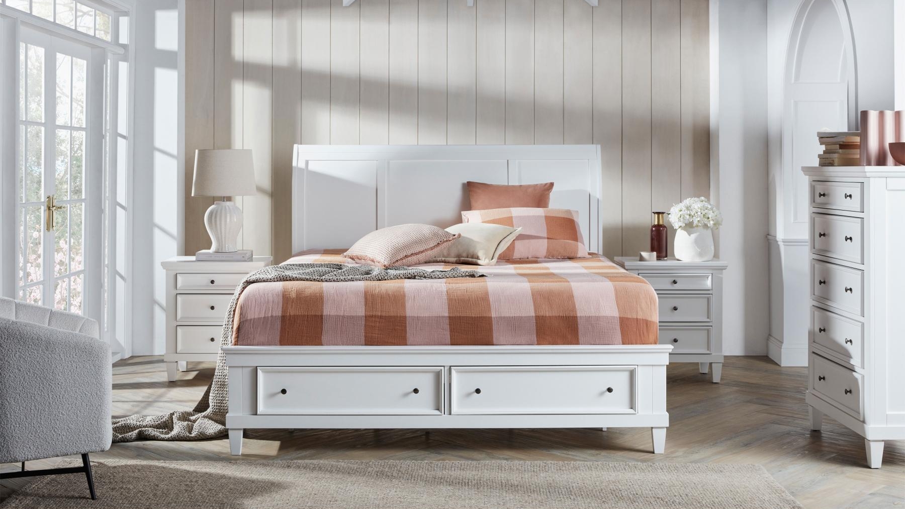 Cannes 2-Drawer Bed | Domayne