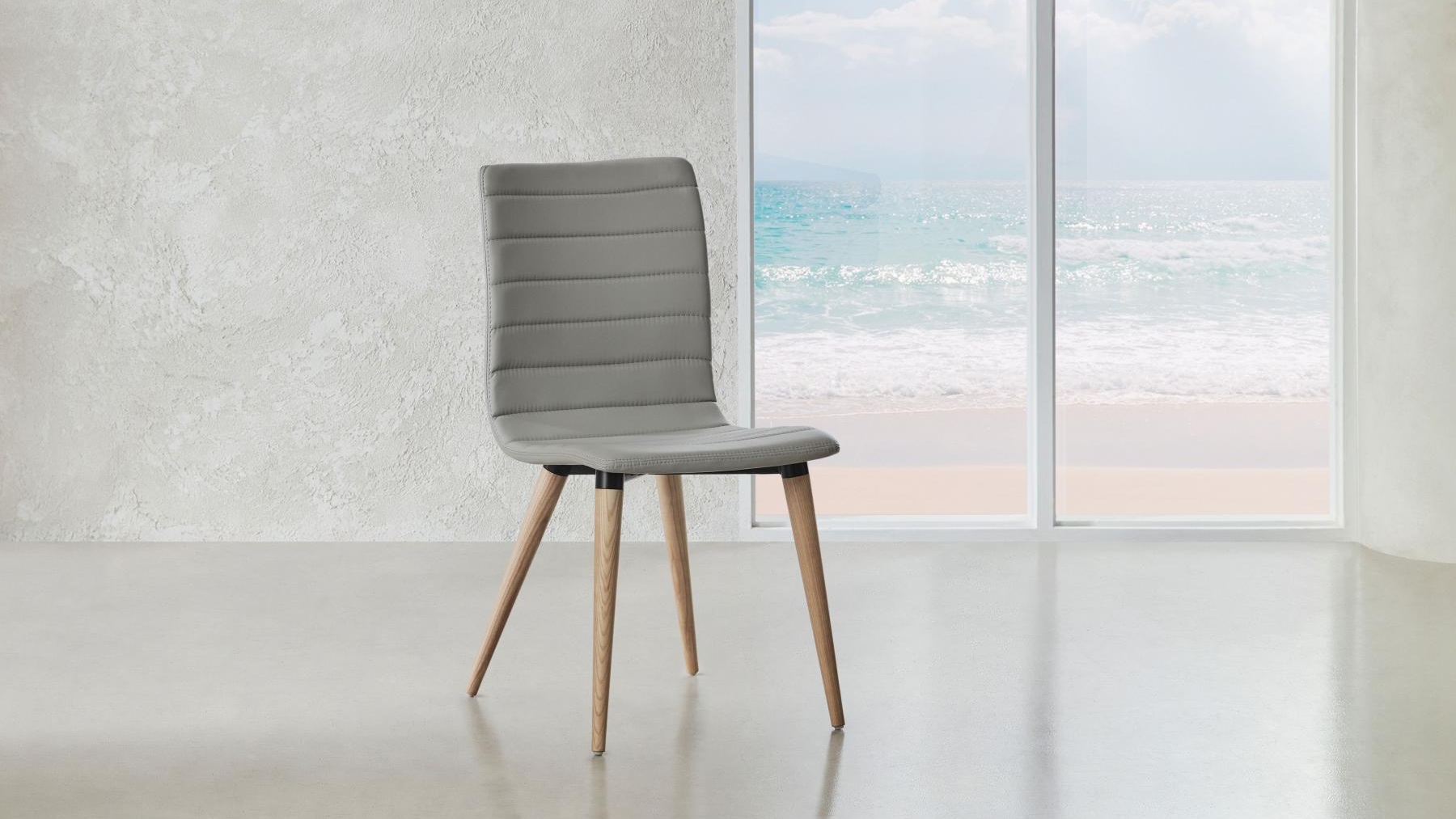 Duplex Ash Dining Chair - Grey | Domayne