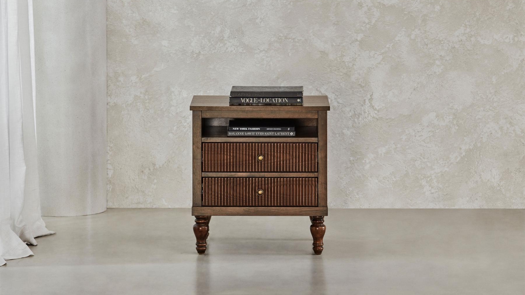 Granada 2-Drawer Bedside Table | Domayne