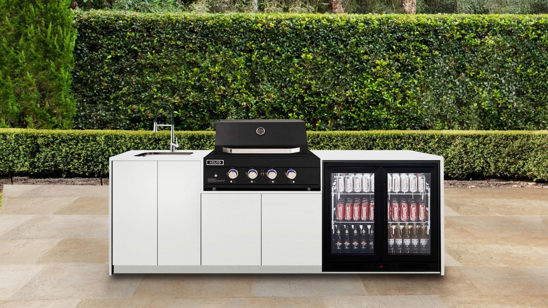 Euro York 4-Burner Outdoor Kitchen | Domayne