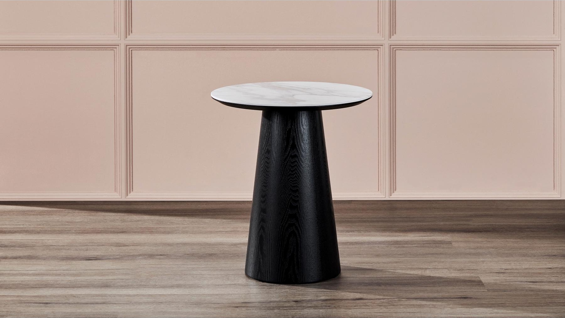 Coco Bedside Table with Timber Base | Domayne