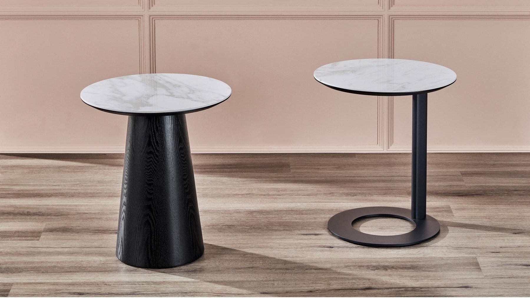 Coco Bedside Table with Timber Base | Domayne