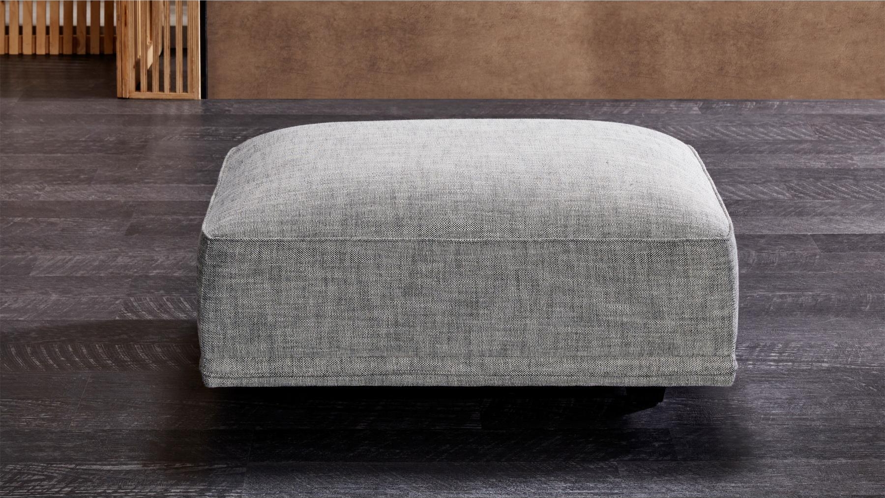 Harlem Ottoman in Pepper | Domayne