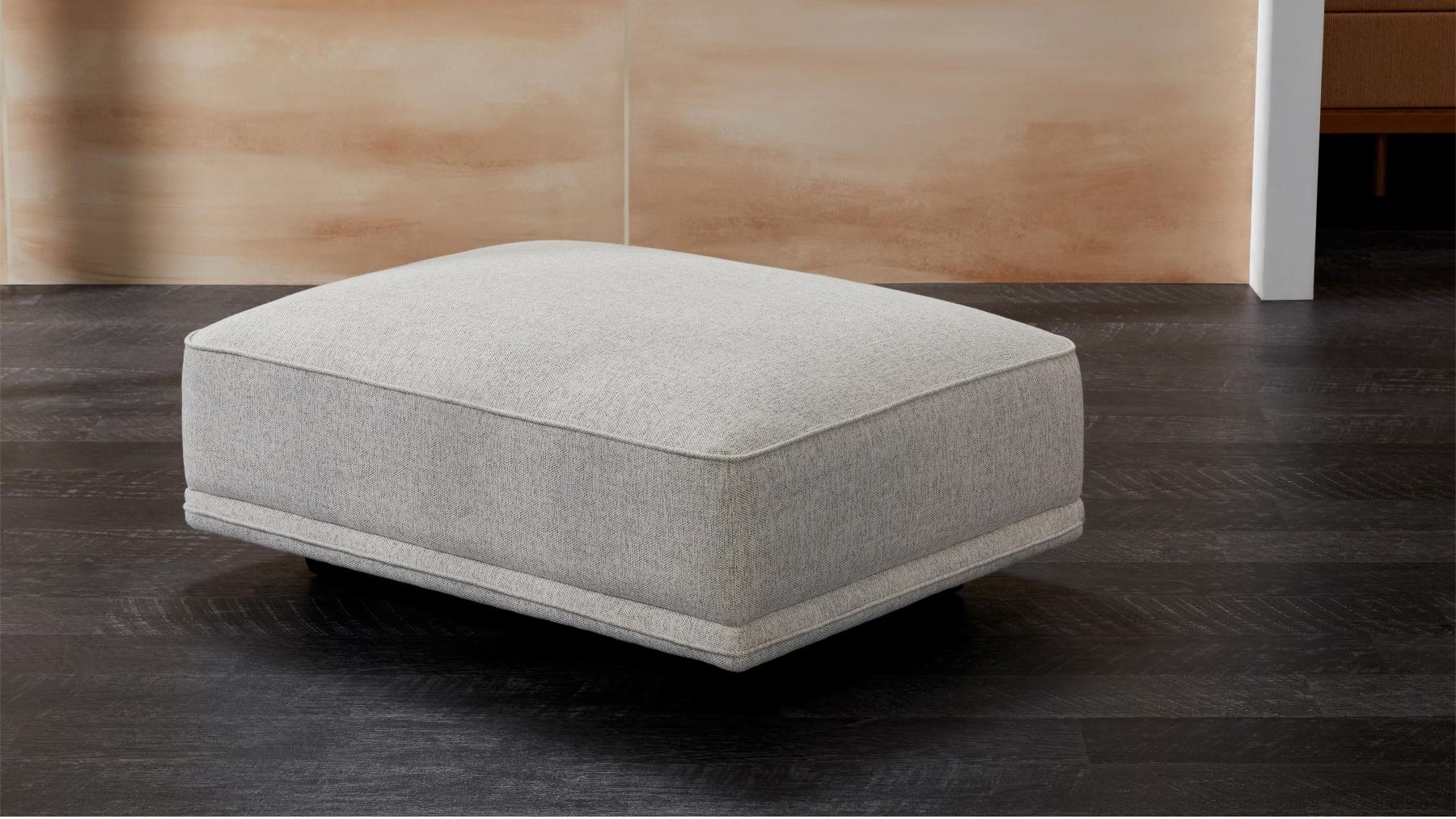 Harlem Ottoman in Oyster | Domayne
