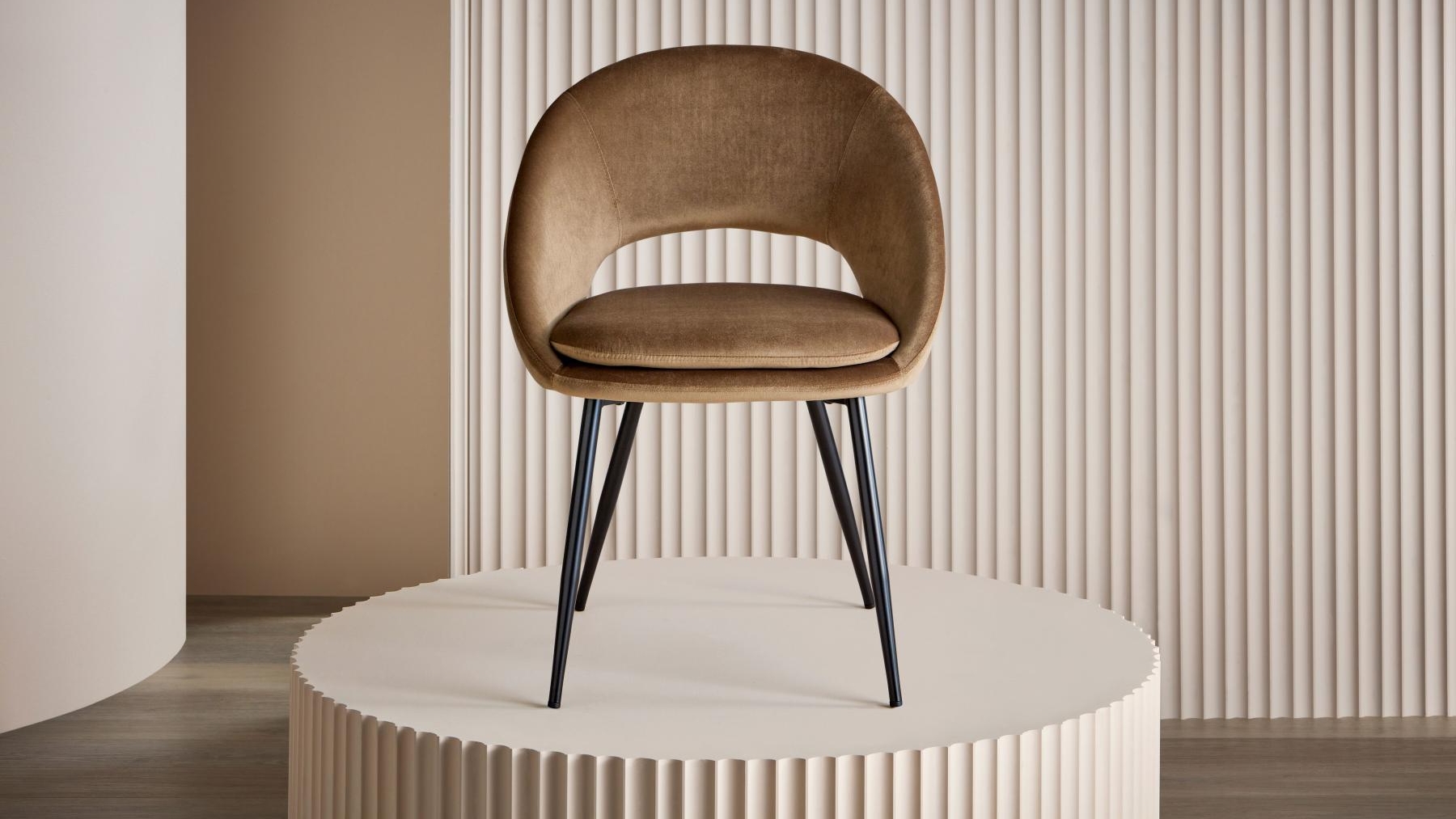 Caleb Dining Chair - Bronze | Domayne