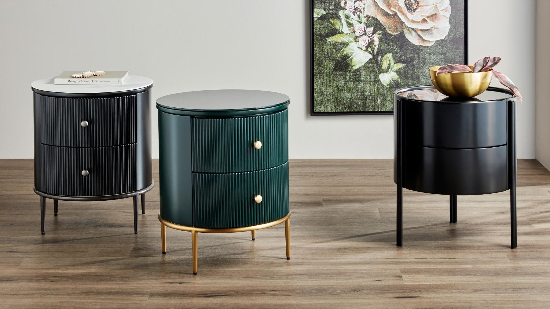 Coco Round Bedside Table | Domayne