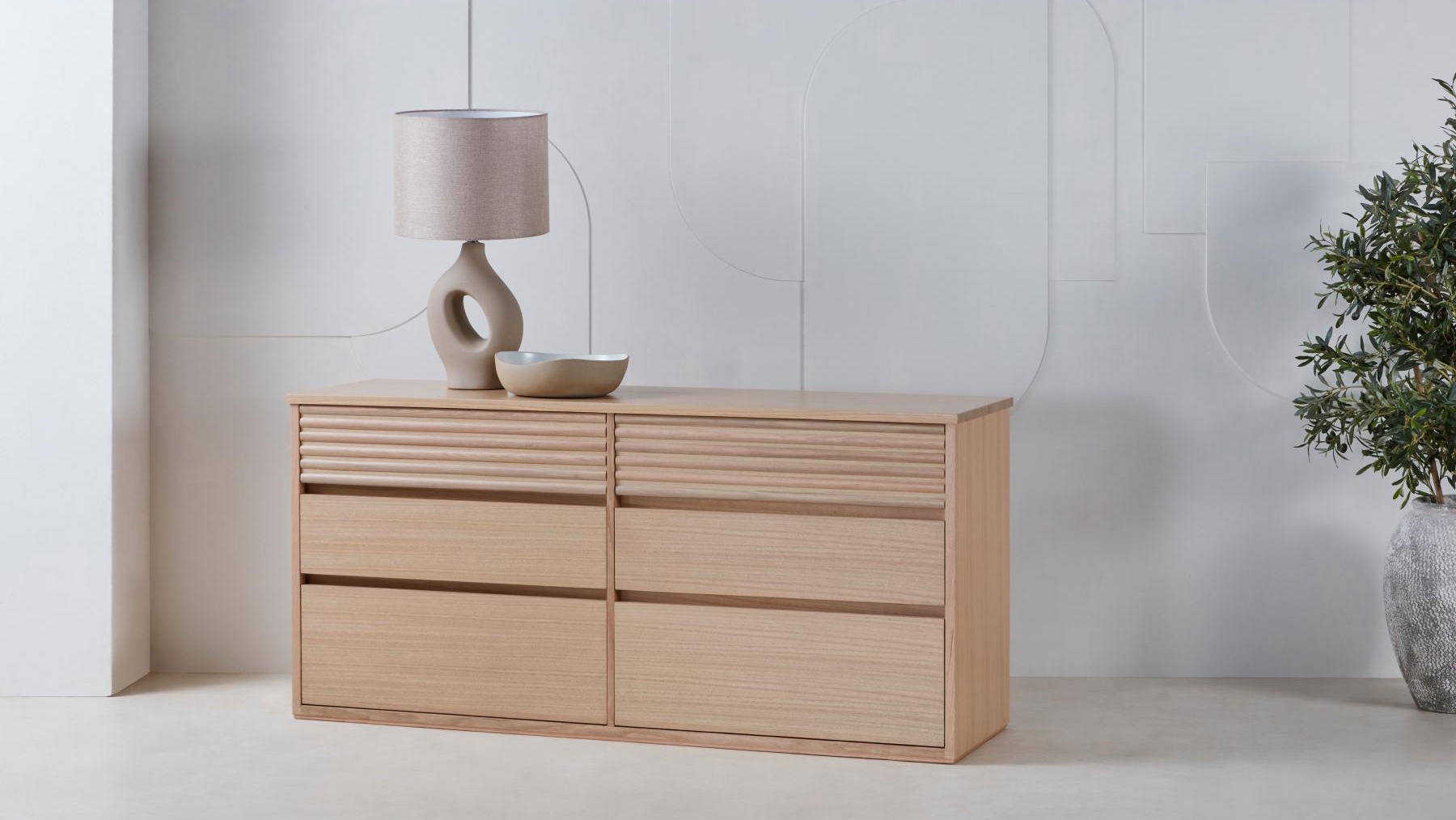 Raphael 6-Drawer Dressing Table | Domayne