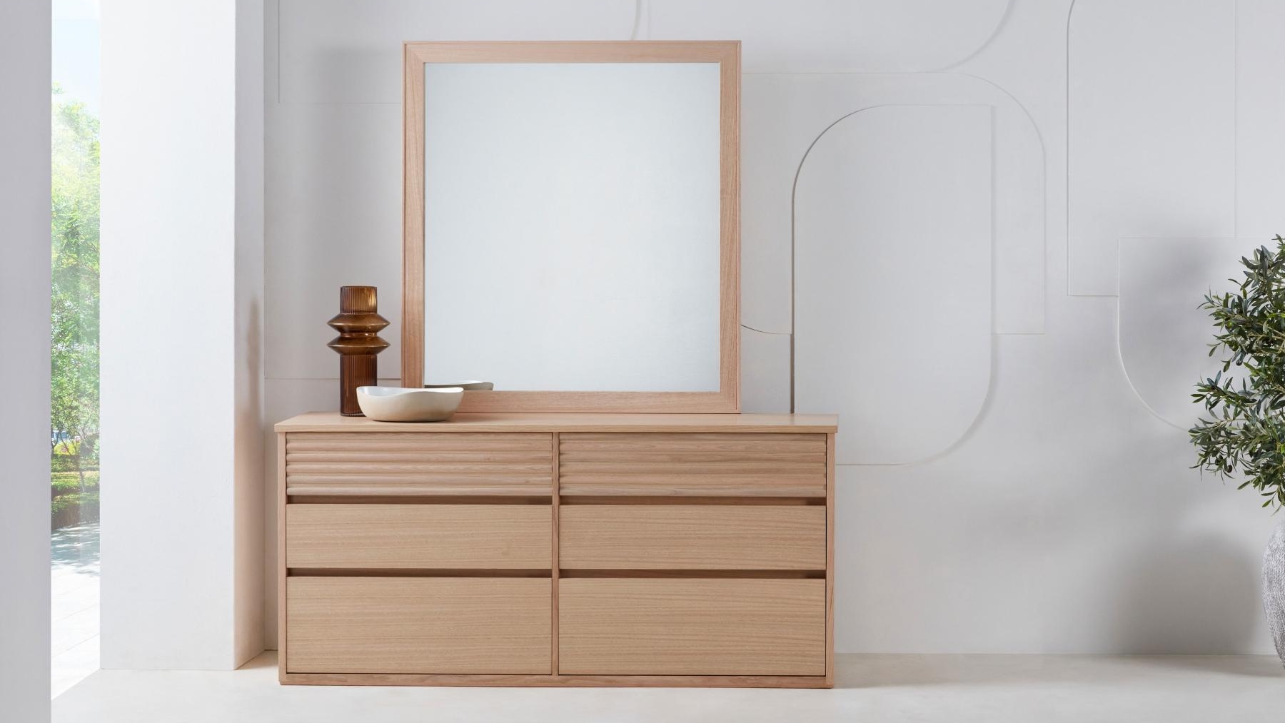 Raphael 6-Drawer Dressing Table | Domayne