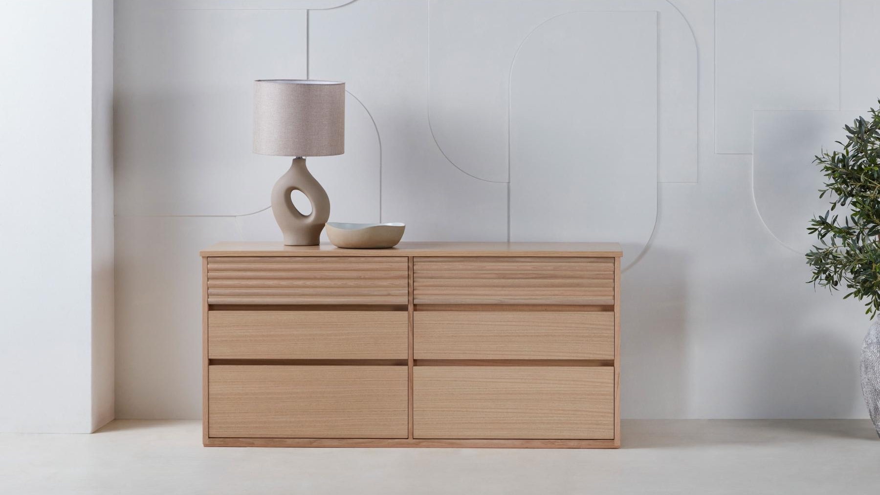 Raphael 6-Drawer Dressing Table | Domayne