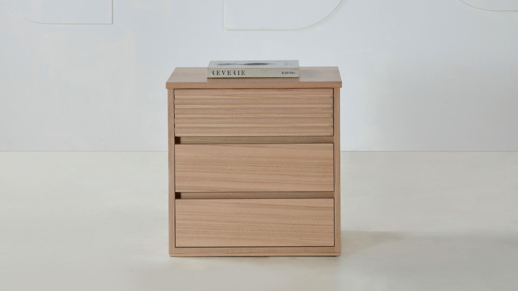 Raphael 3-Drawer Bedside Table | Domayne