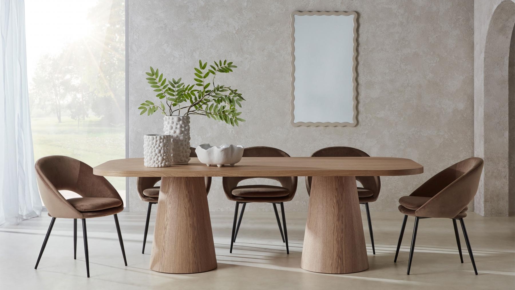 Blair Dining Table in Natural | Domayne