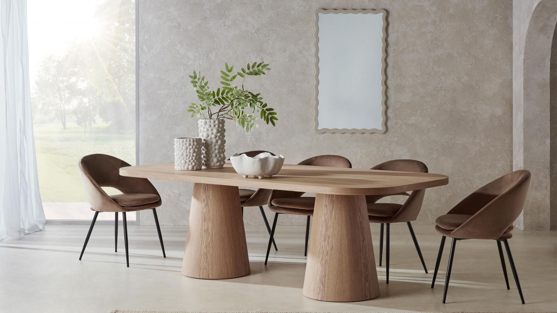 Blair Dining Table in Natural | Domayne
