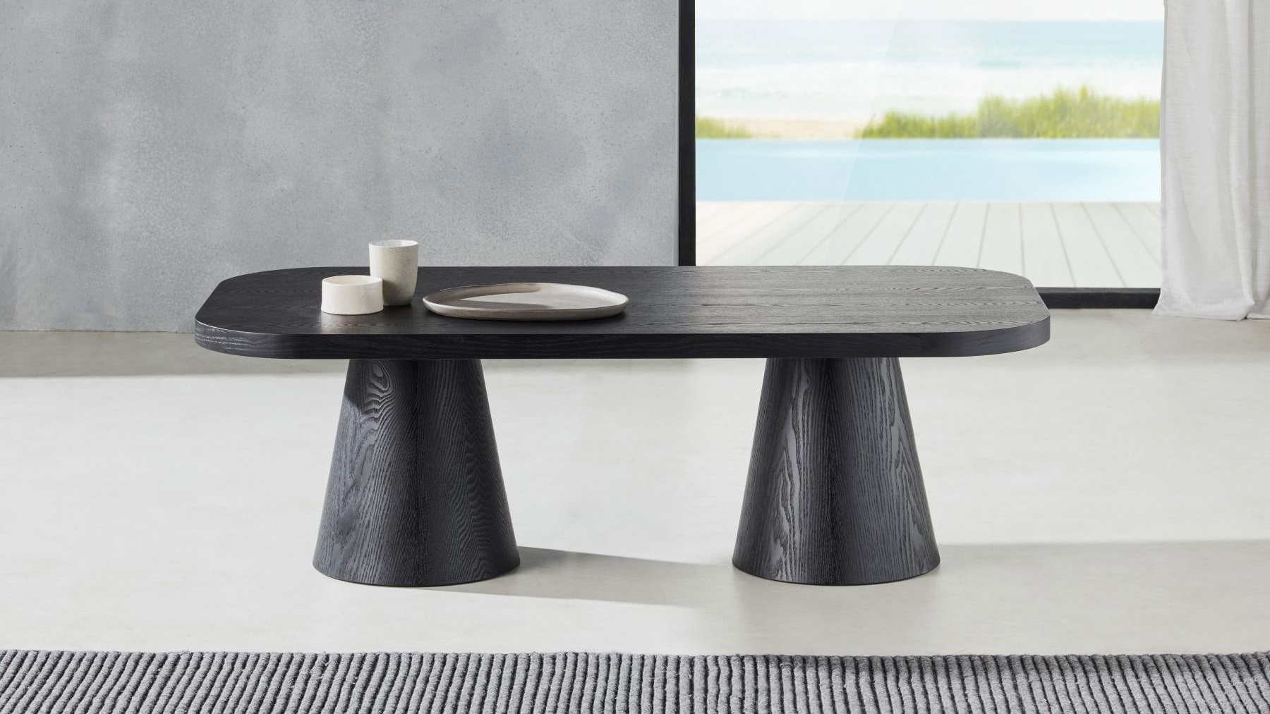 Blair Coffee Table in Black | Domayne