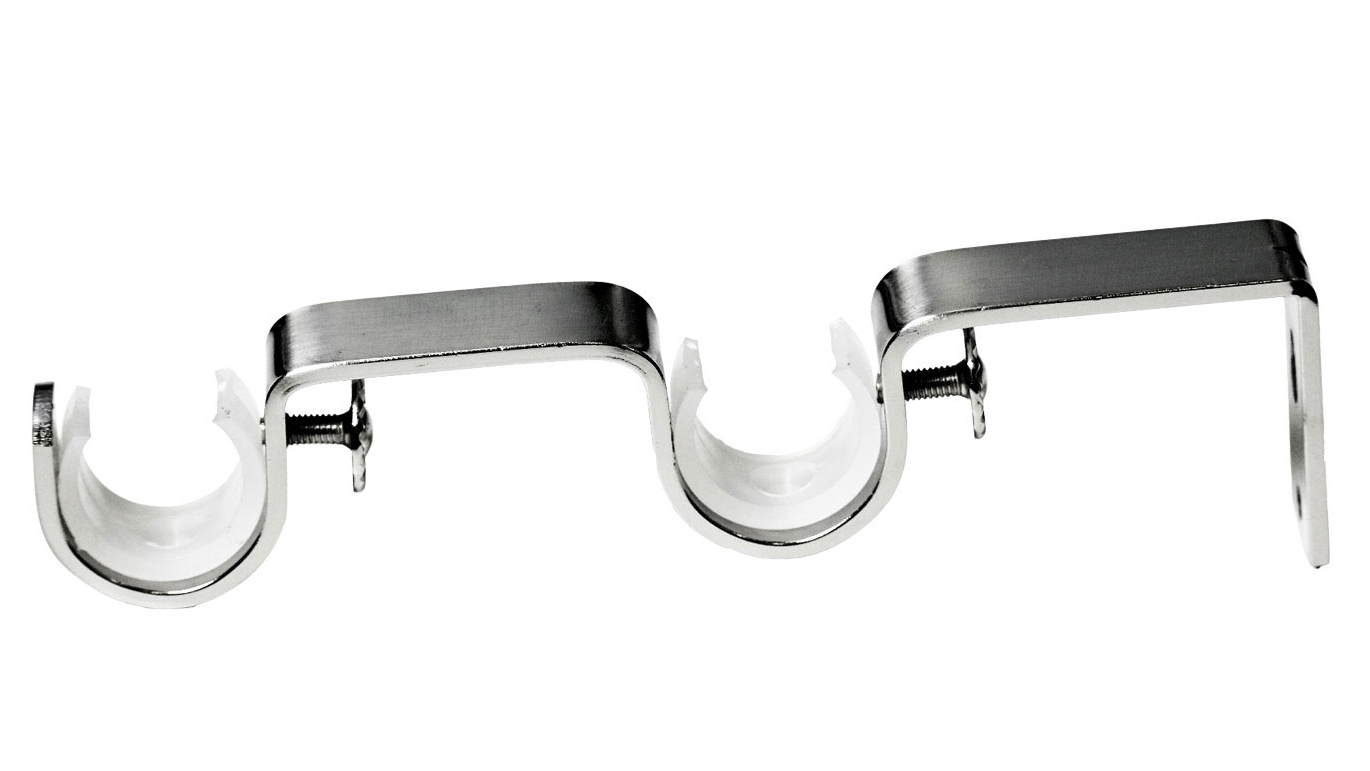 Wilson 3-Piece Double Brackets in Silver | Domayne