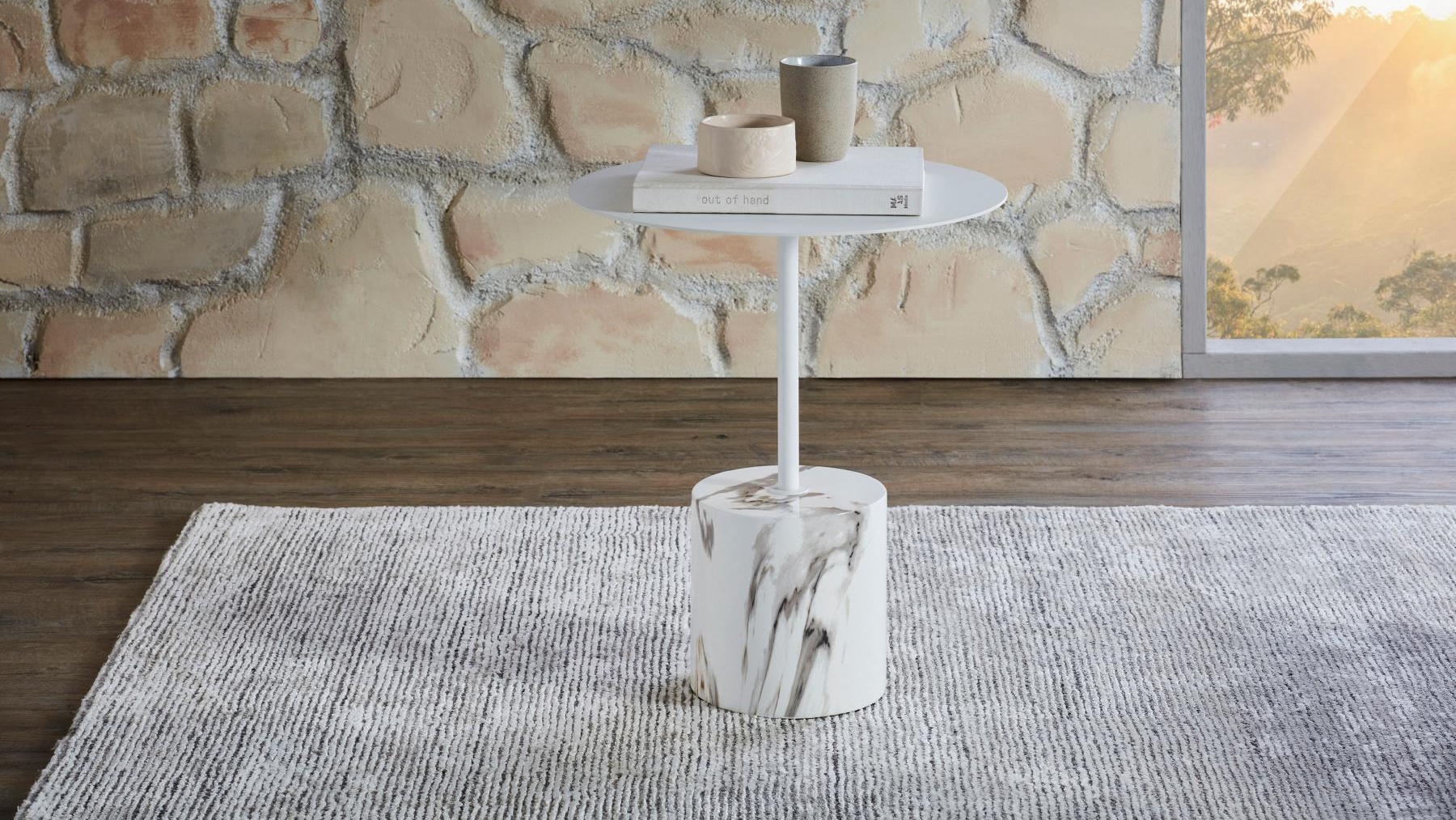 Amari Round Side Table | Domayne