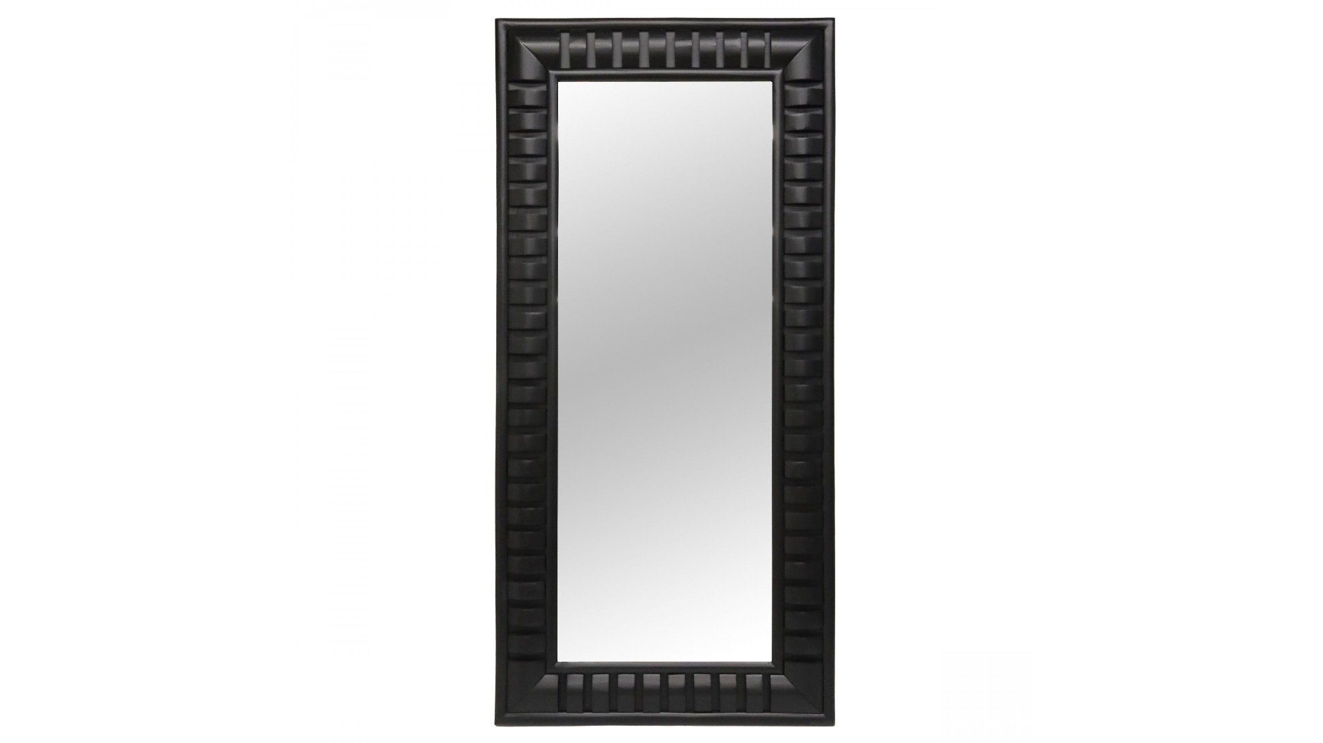 Dion Wooden Mirror in Black | Domayne