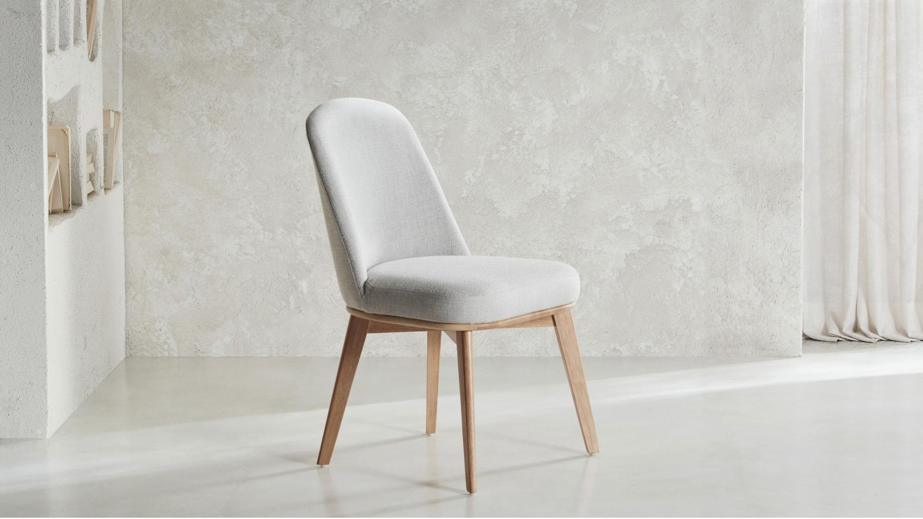 Avila Dining Chair in Grey | Domayne