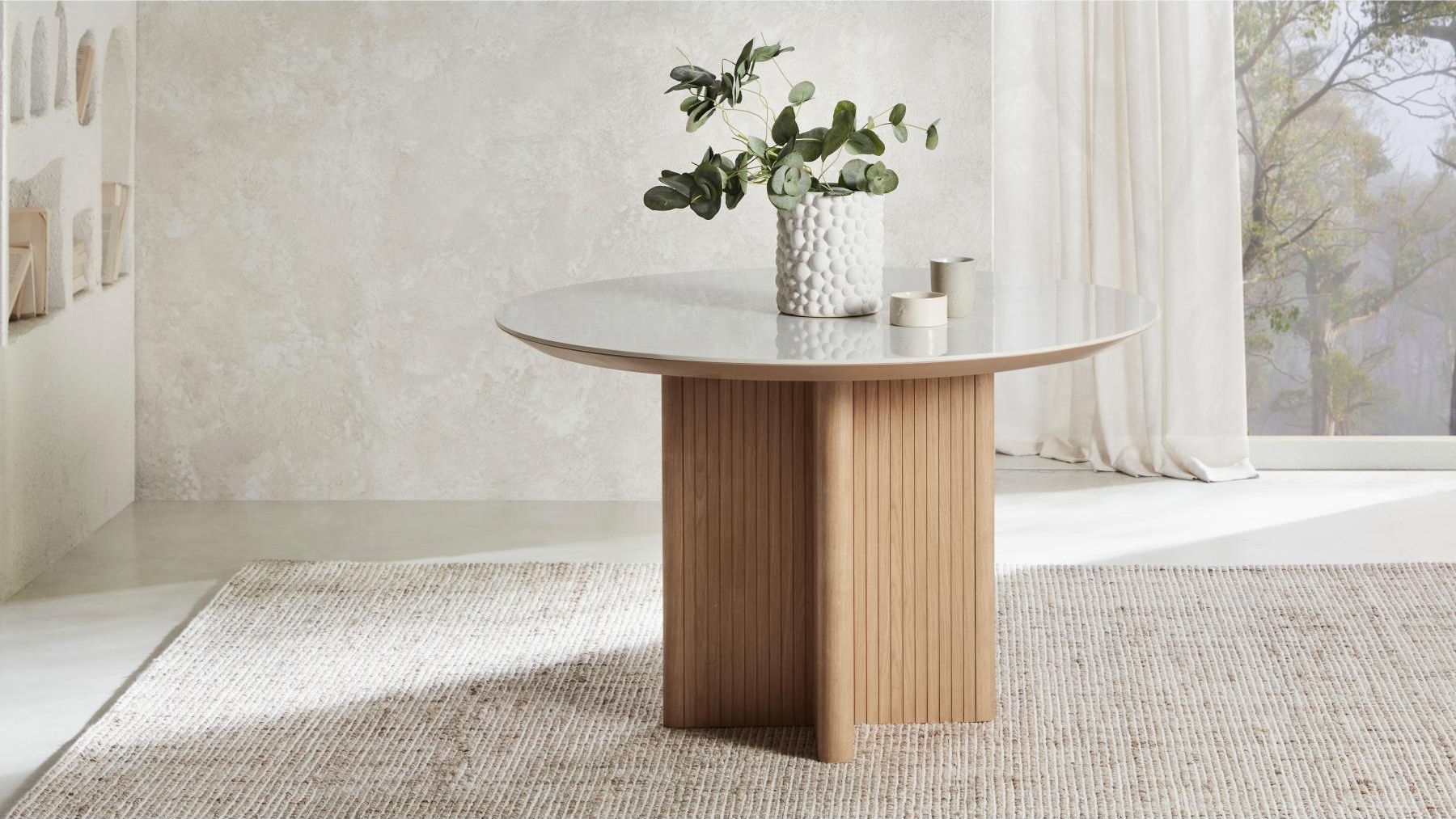 Avila Round Dining Table - 120cm | Domayne