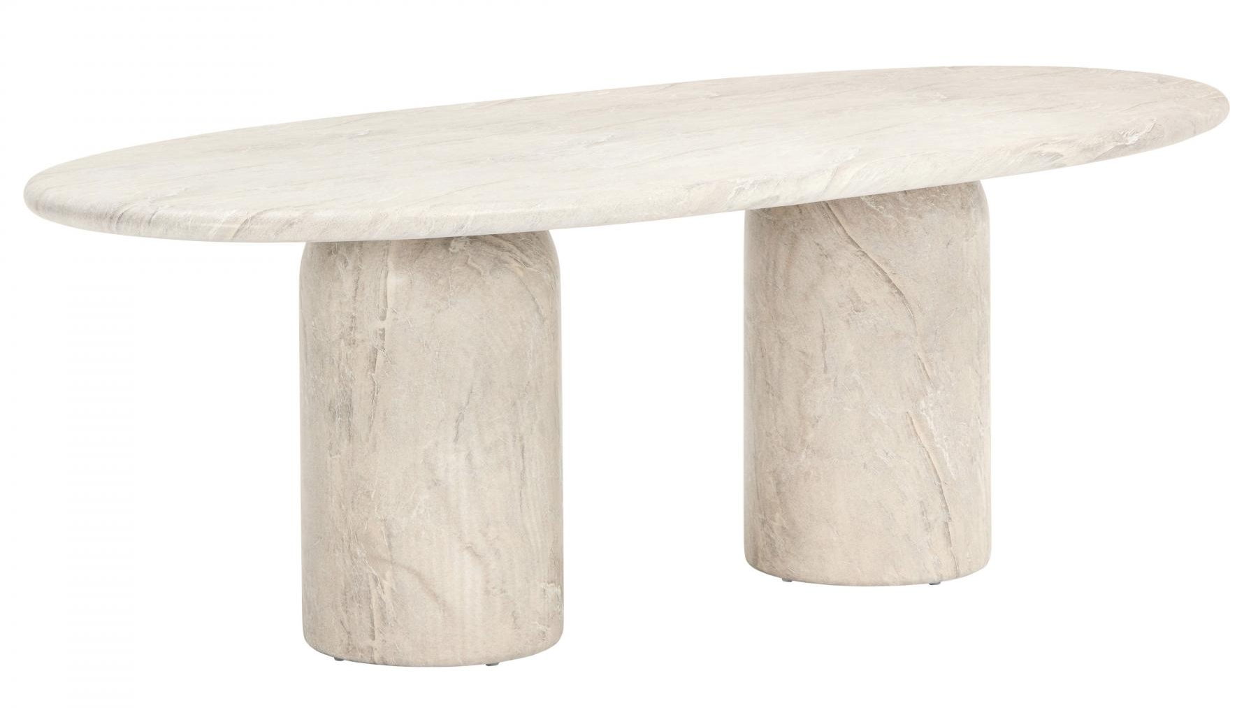 Sascha Outdoor Oval Dining Table in Slate | Domayne