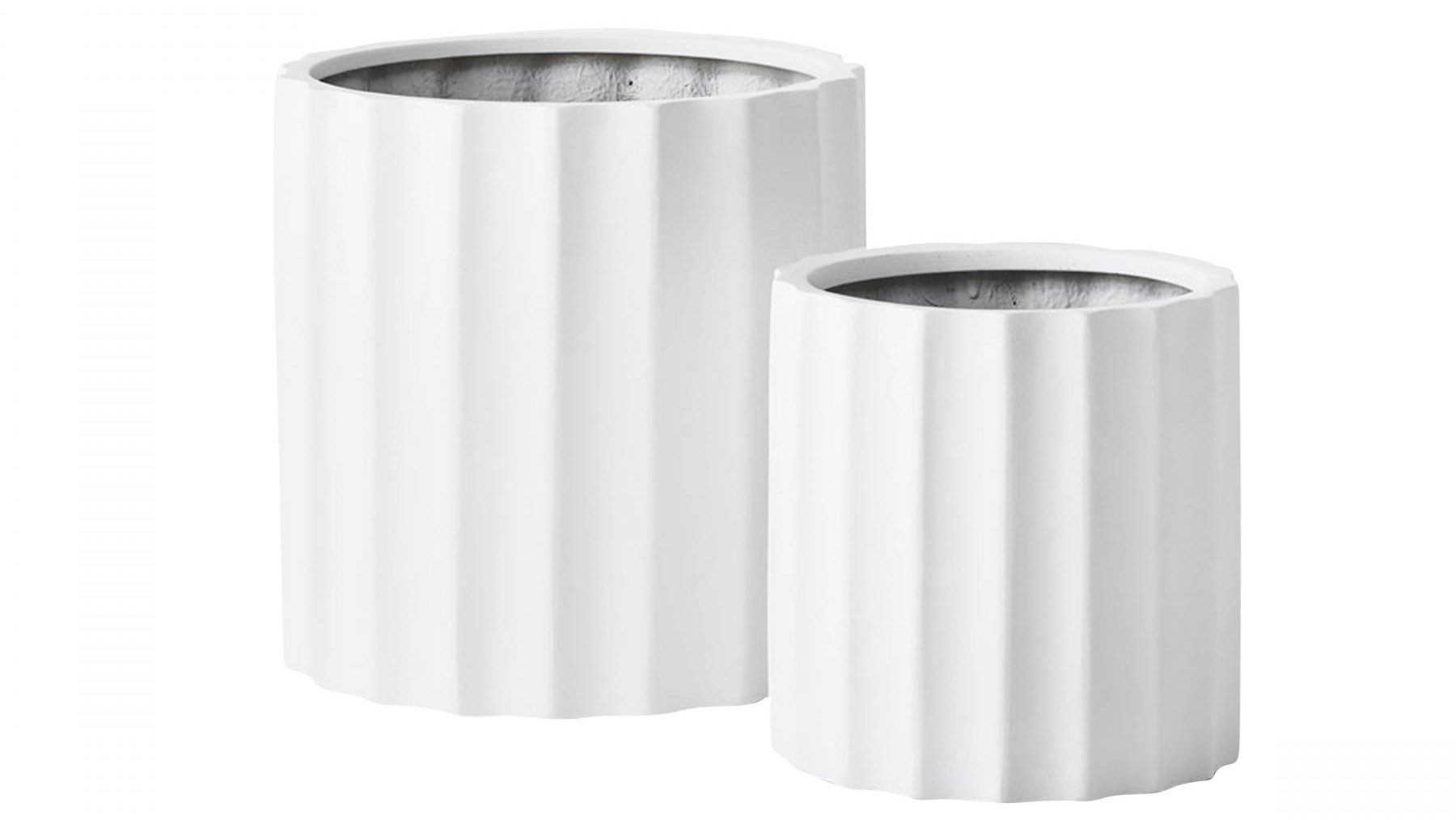 Parko Short Pot in White | Domayne