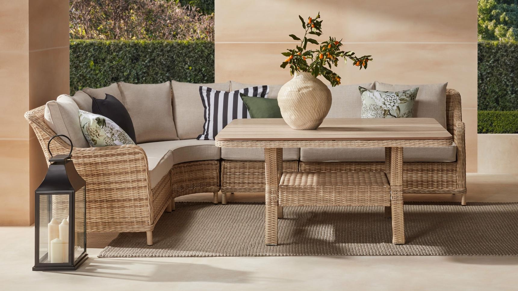 Mississippi 9 Piece Outdoor Lounge Dining Setting Domayne