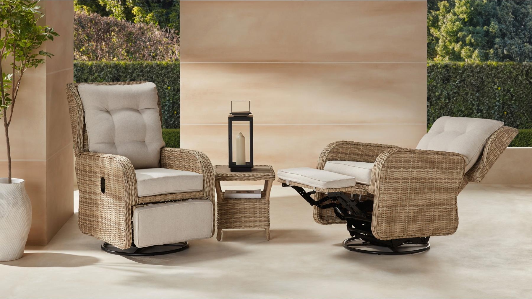 Mississippi Outdoor Swivel Recliner Chair | Domayne