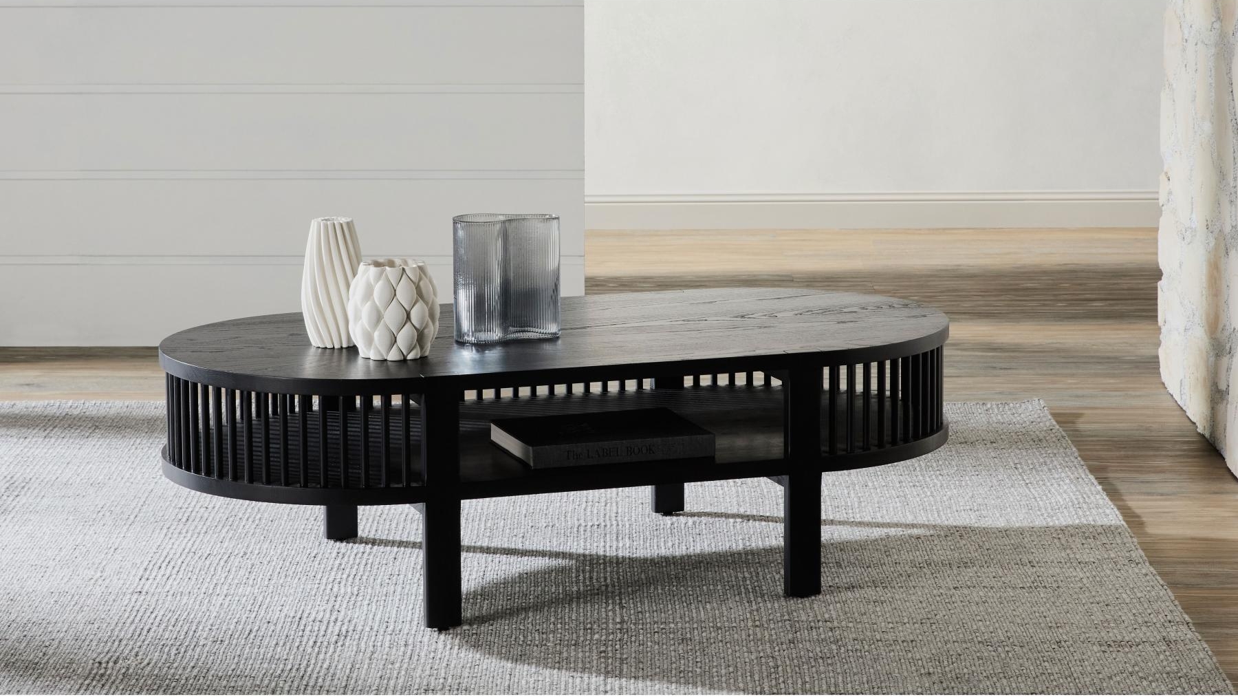 Rodd Coffee Table in Black | Domayne