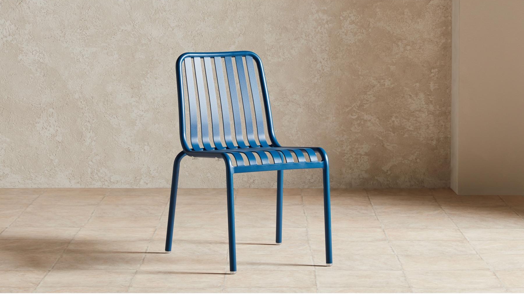 Laney Outdoor Dining Chair in Blue | Domayne