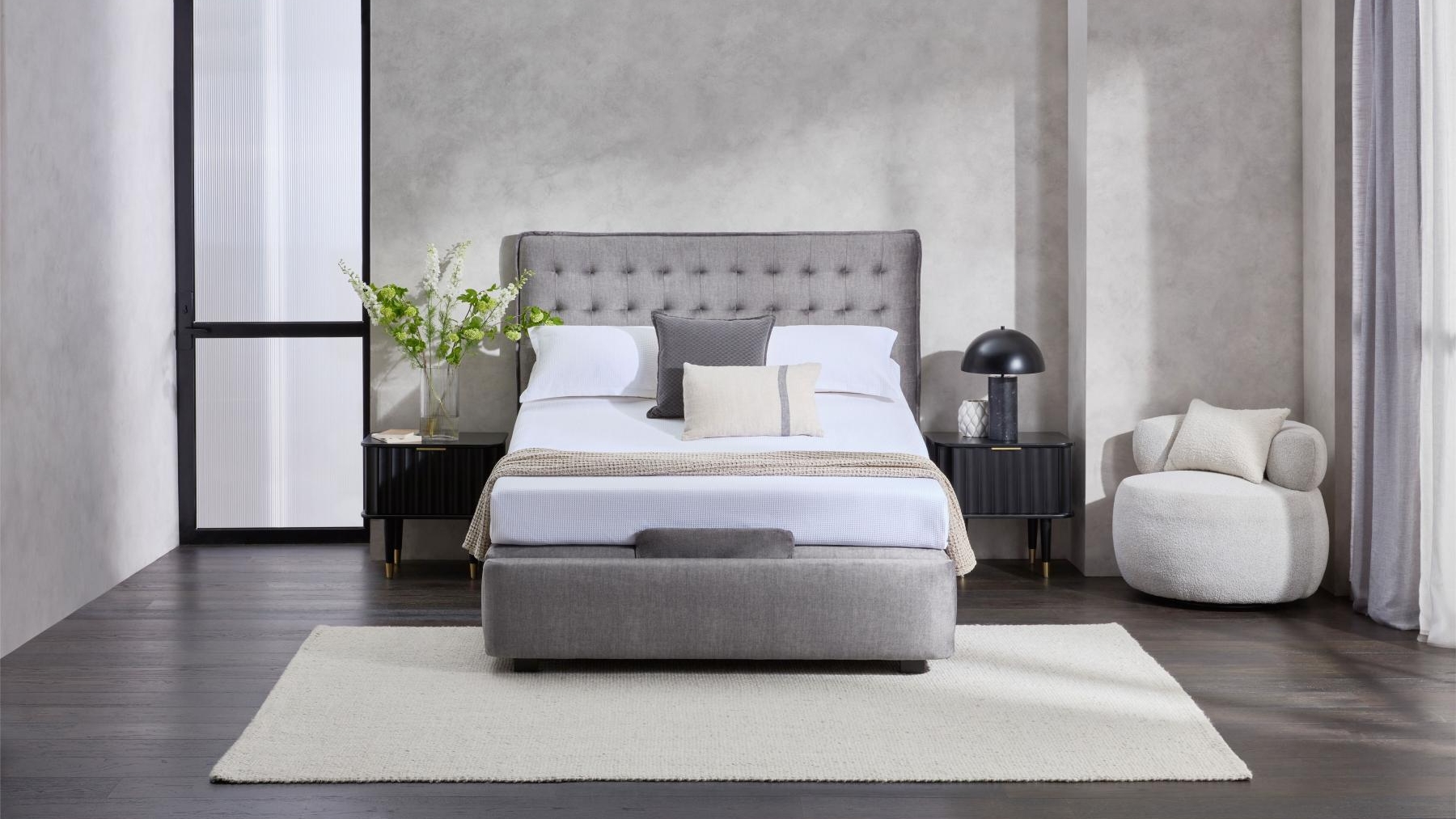 Premier Adjustable Surround Base with LED/USB | Domayne