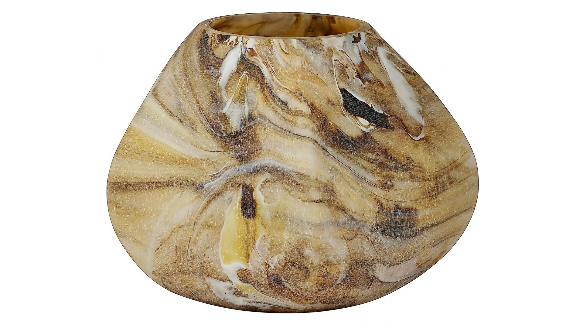 Kahli Wide Vase in Natural | Domayne