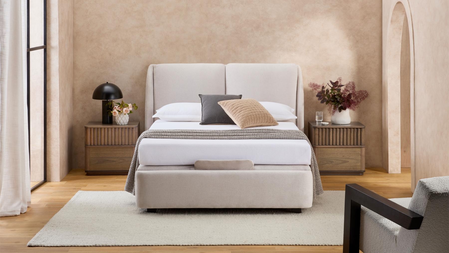 Premier Adjustable Surround Base with LED/USB | Domayne