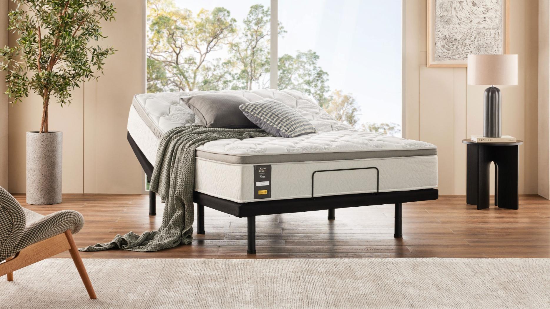 King Koil by A.H. Beard Pursuit Plush Mattress + A.H. Beard Renew Zero ...