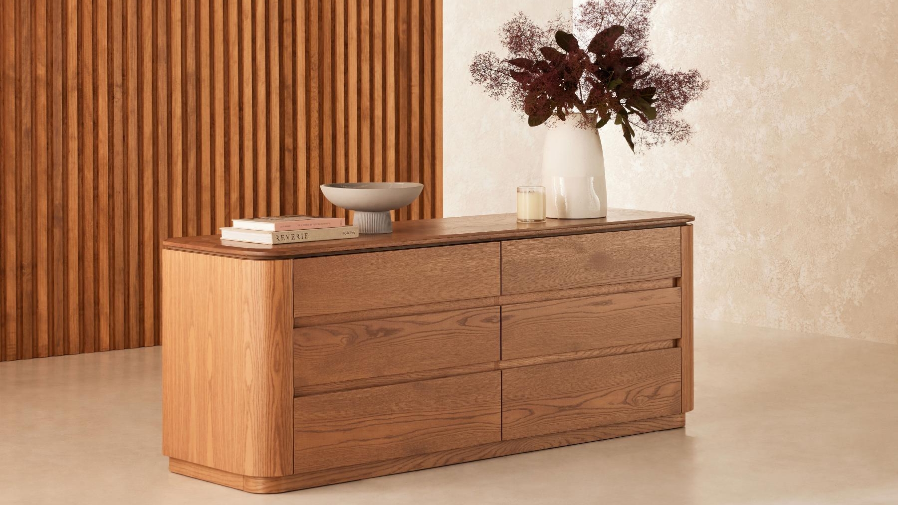 Ora 6-Drawer Low Chest - Large | Domayne