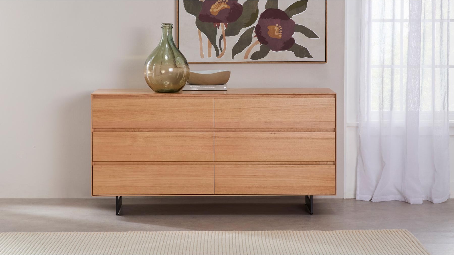 Avento 6-Drawer Dressing Table - Messmate | Domayne