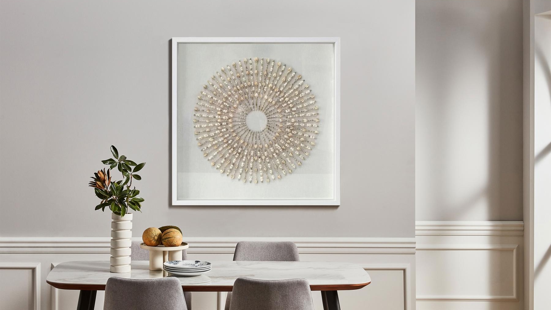 Gatwick Shell Circle Wall Art | Domayne