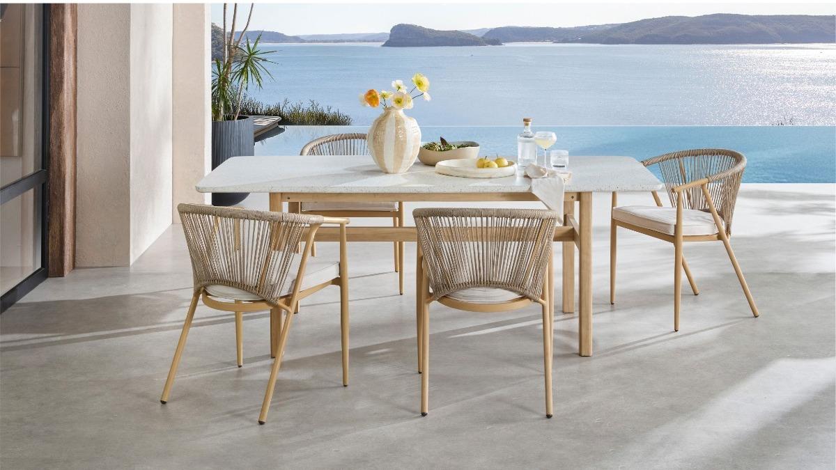 Talara Outdoor Rectangular Dining Table | Domayne