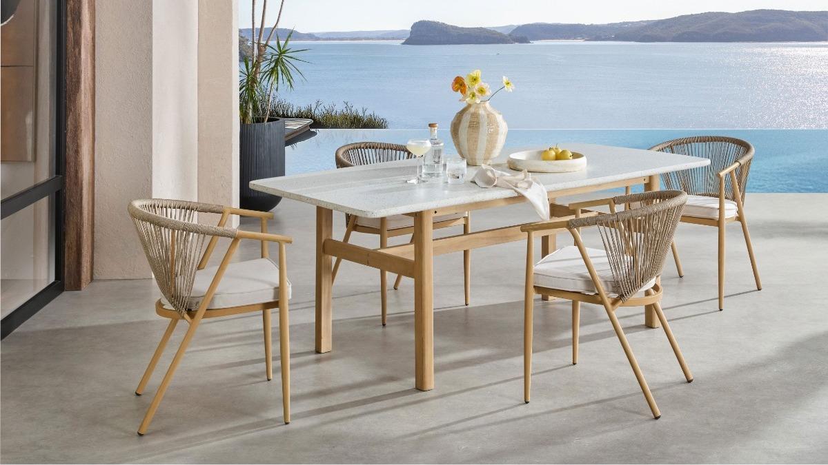 Talara Outdoor Rectangular Dining Table | Domayne