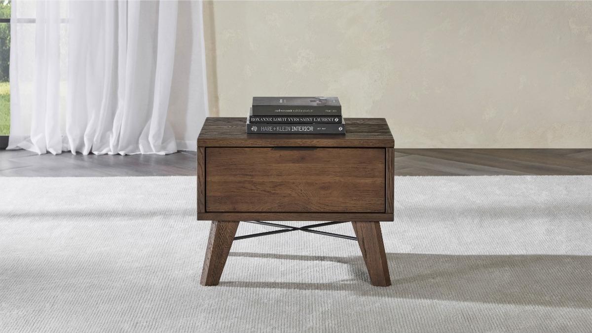 Emery 1-Drawer Bedside Table | Domayne