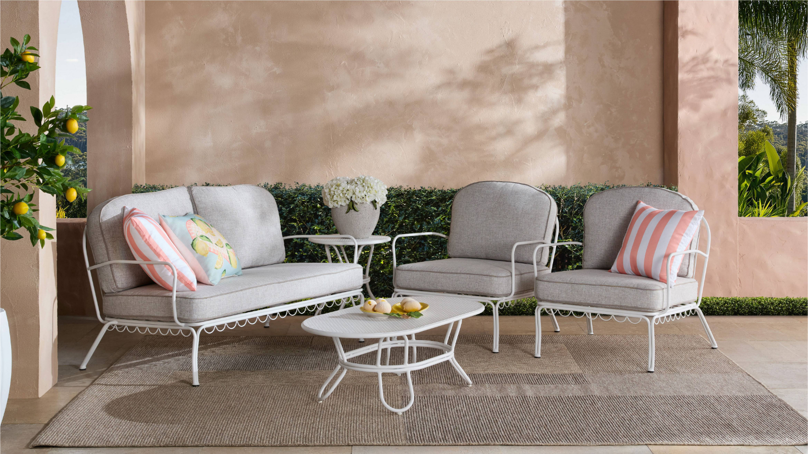 Botanic 4-Piece Outdoor Lounge Setting | Domayne