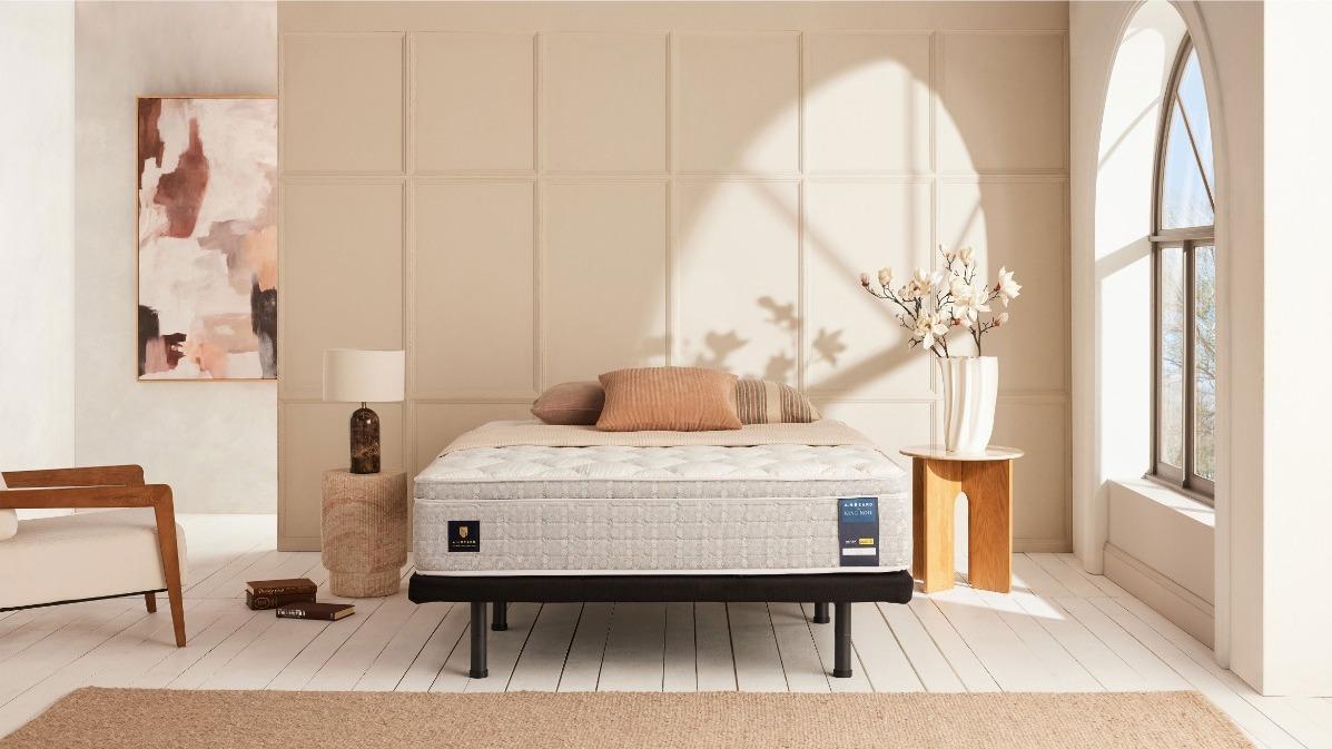 King Koil by A.H. Beard Lucent Medium Mattress + A.H. Beard Renew Zero ...